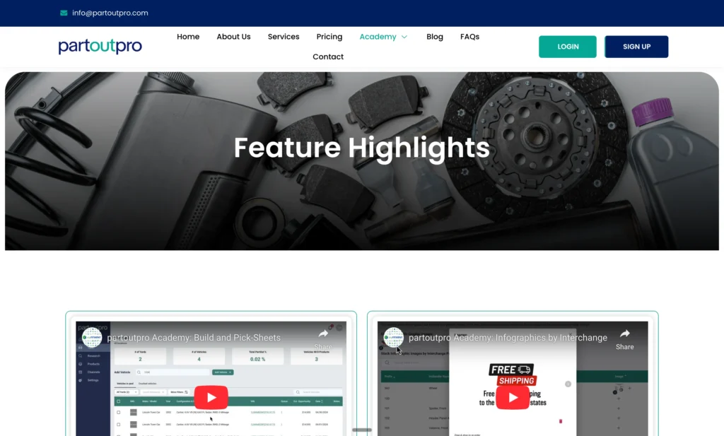 PartOutPRO Academy | eBay Selling Videos | How To List Parts